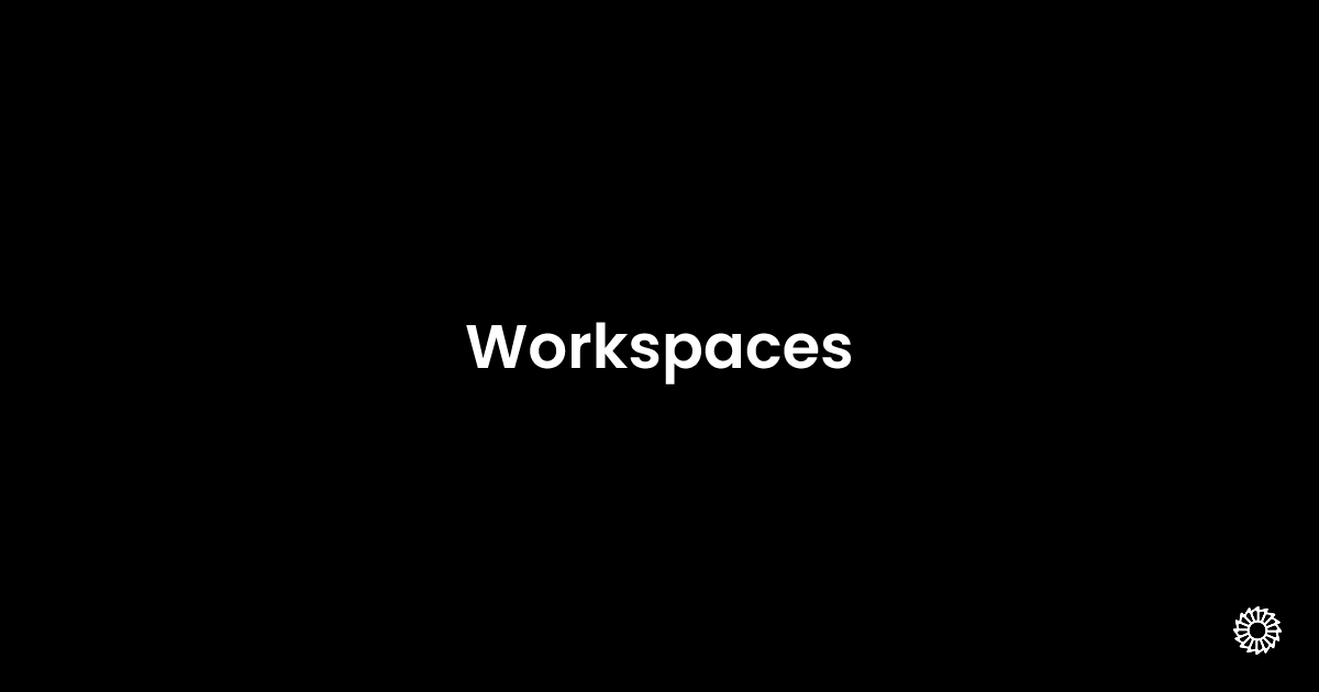 Workspaces - Docs